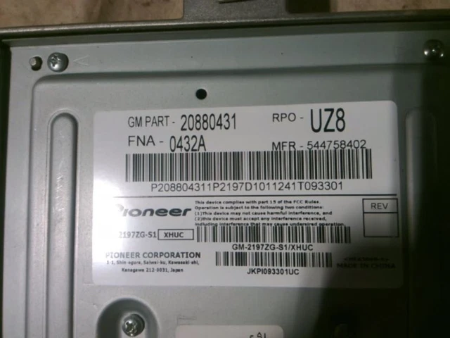 AUDIO EQUIPMENT RADIO Amplifier Opt Vqn Fits 10-17 EQUINOX 83267 $91.35 ...