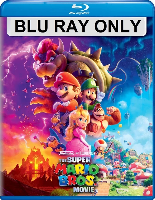 THE SUPER MARIO Bros. Movie (2023) BLU-RAY ONLY + CASE + ARTWORK ...