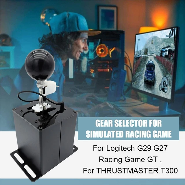 PC SIM RACING Game USB H Gear Shifter for Logitech G27 G29 G920 T300RS ...