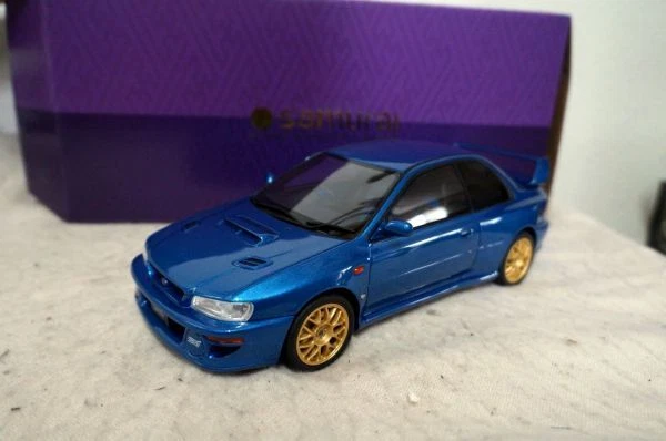 KYOSHO SAMURAI SUBARU Impreza 22B-Sti Version 1/18 Minicar Blue Gc8 £ ...