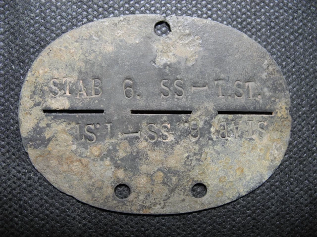 WW2 RARE GERMAN Army SS Wermacht ID DOG TAG ( STAB 6. SS- T. ST. ) £217 ...