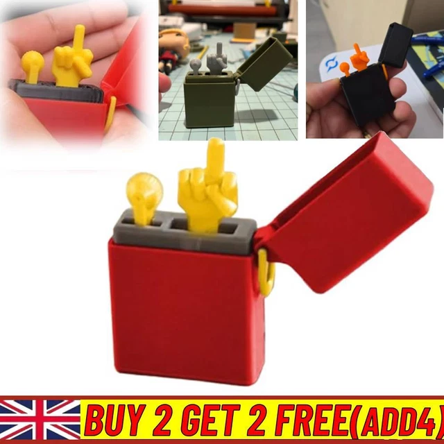 FUNNY MIDDLE FINGER Lighter, 3D Printed Middle Finger Lighte Prank ...