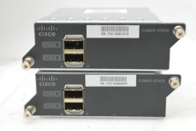 LOT-2 CISCO CATALYST C2960X-Stack Flexstack Plus Hot-Swap Stacking ...