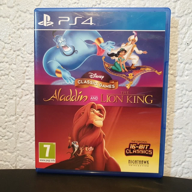GIOCHI CLASSICI DISNEY: Aladdin e il re leone (PlayStation 4, 2019) PS4 ...