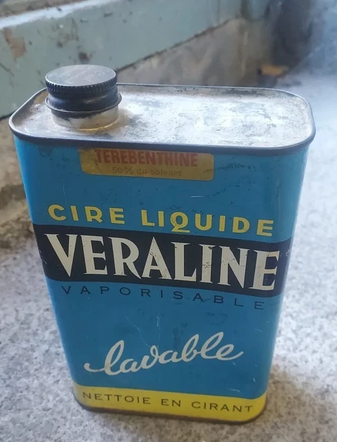 RARE ET VINTAGE ! Ancien bidon métal - cire liquide Veraline EUR 19,00 ...