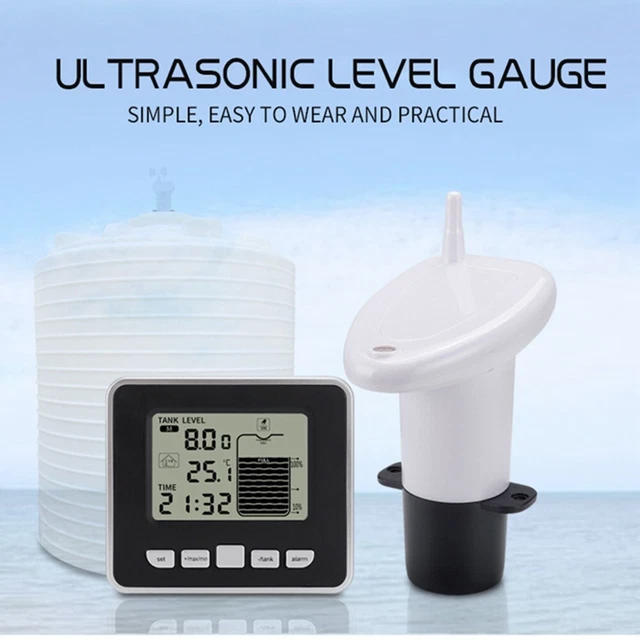 ULTRASONIC TEMPERATURE-INDICATOR FILL Level Indicator For-Cistern ...