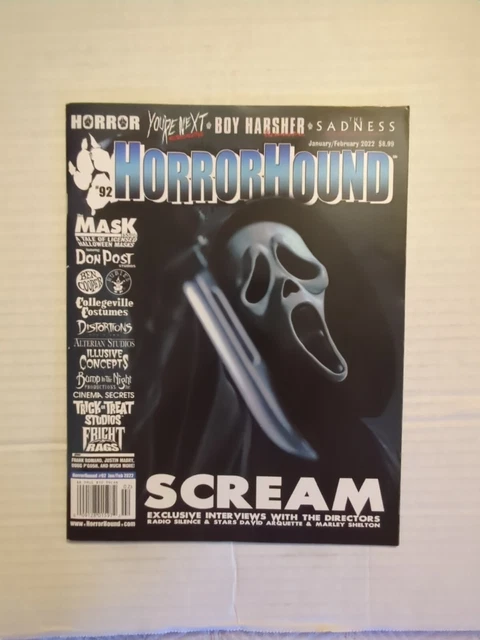 SCREAM GHOSTFACE HORROR Hound Magazine Jan Feb 2022 Issue #92 £8.47 ...