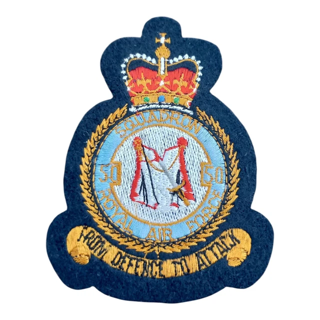 RAF ROYAL AIR Force 50 Squadron Military Cloth Badge / Patch £9.99 ...