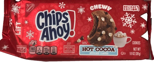 NEW NABISCO HOLIDAY EDITION CHIPS AHOY! CHEWY HOT COCOA COOKIES 9.9 ...