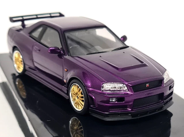 IXO 1/43 NISSAN Skyline GT-R R34 Metallic Purple 2002 Diecast Scale ...