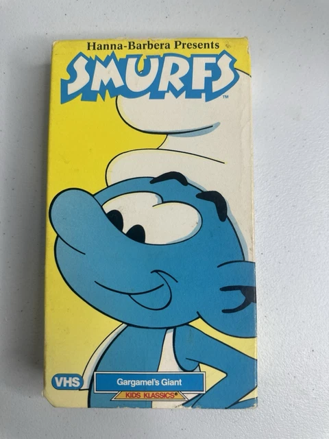 HANNA BARBERA PRESENTS Smurfs VHS 1987 Gargamel's Giant Kids Klassics ...