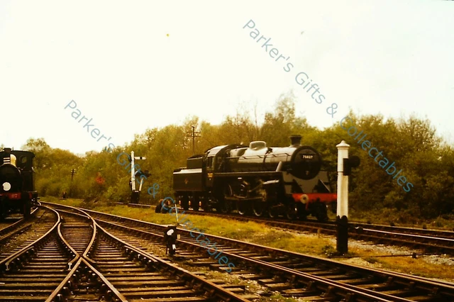 ORIGINAL 35MM RAILWAY Slide Steam Locomotive 75027 at Sheffield Park ...