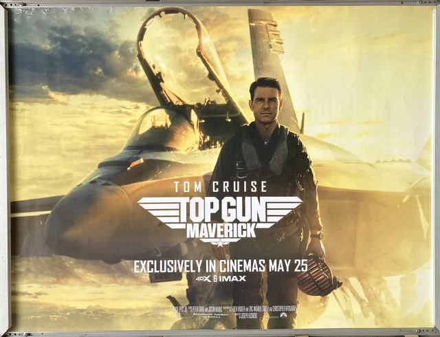 CINEMA POSTER: TOP GUN MAVERICK 2022 (Main Quad) Tom Cruise Jennifer ...
