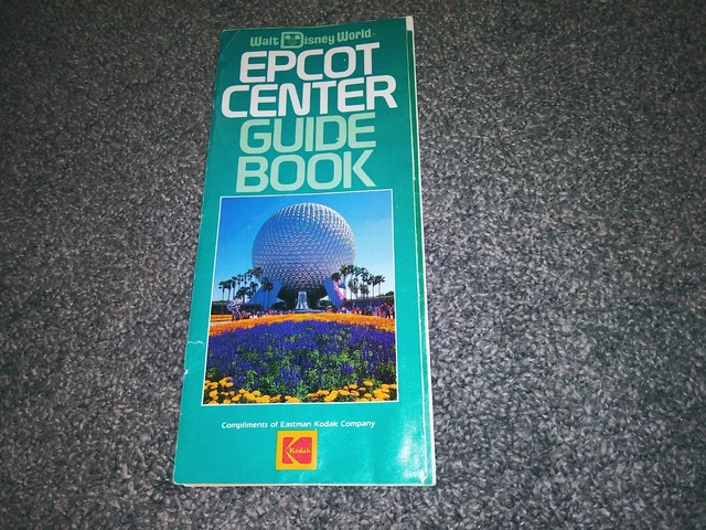 VINTAGE WALT DISNEY World Epcot Center Guide Book Eastman Kodak $9.99 ...