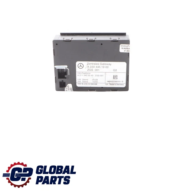 MERCEDES W220 CENTRAL Gateway Control Unit Module ECU A2204451900 £29. ...