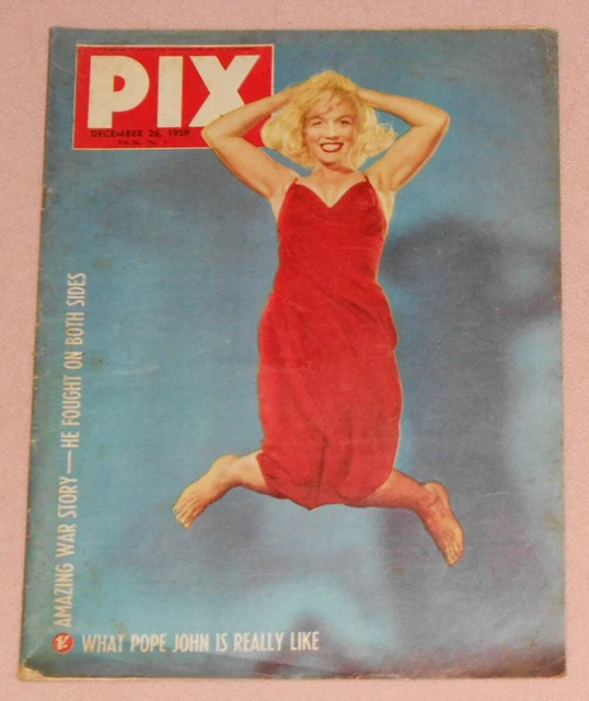 MARILYN MONROE-RARE AUSTRALIAN PIX Magazine Cover 1959 HALSMAN JUMPING ...