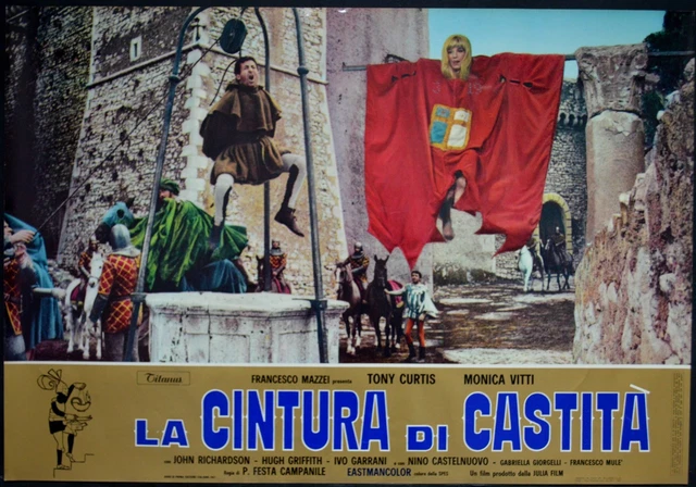 FOTOBUSTA LA CINTURA DI CASTITA' TONY CURTIS MONICA VITTI RICHARDSON ...