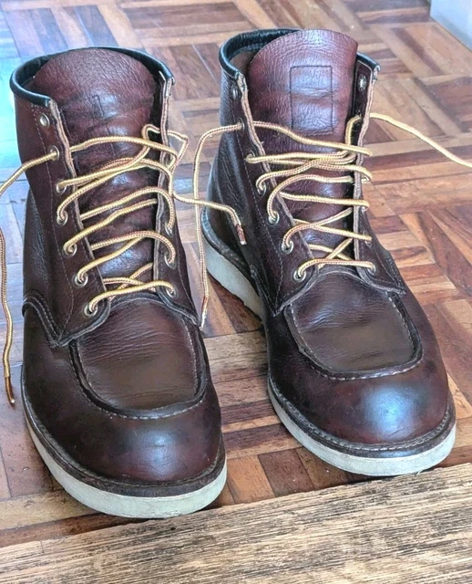 RED WING 8138 Brier oil slick moc toe boot made in USA size 10.5 £167. ...