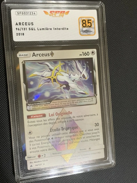 CARTE POKÉMON - Arceus 96/131 Prisme Ultra Rare SL6 Lumière Interdite ...
