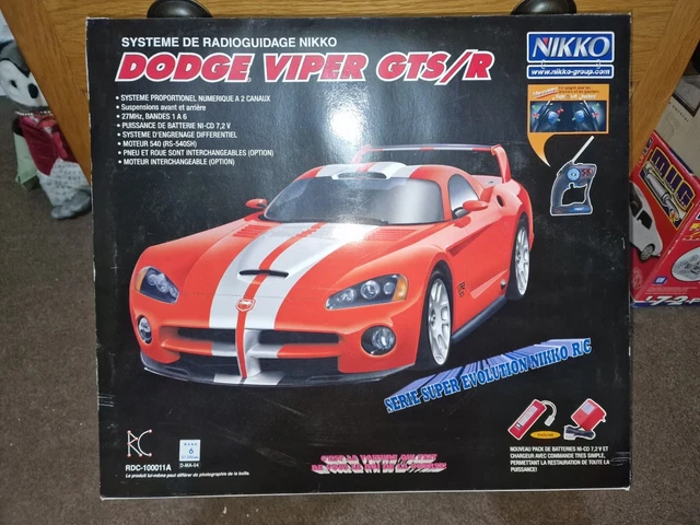 NIKKO RDC-100011A DODGE VIPER GTS/R Radio Control Car System 1/10 Scale ...