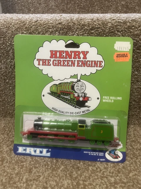 THOMAS & FRIENDS ERTL PAPER FACE HENRY NEW & SEALED 1984 RARE CLOUD ...