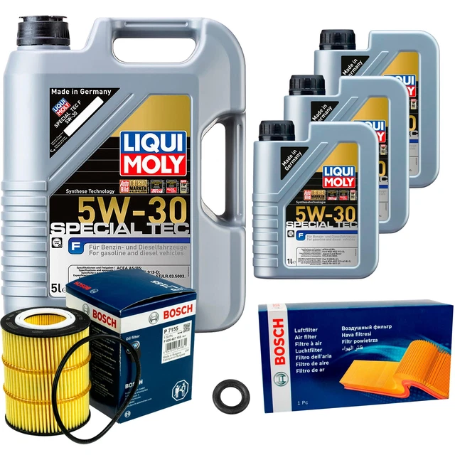 BOSCH INSPECTION SET 8 L Huile Liqui Moly Spécial Tec F 5W-30 pour de Jaguar XF EUR 143,04 ...