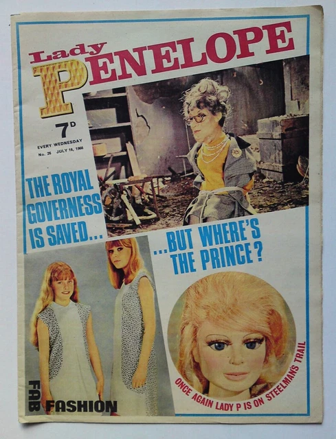 LADY PENELOPE COMIC No. 26 Jul 1966 Thunderbirds TV21 SCARCE Donovan ...