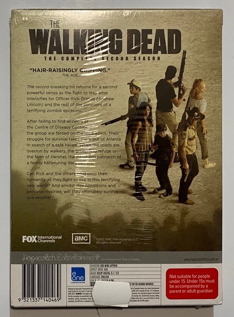THE WALKING DEAD Season 2 DVD TV Show AMC Andrew Lincoln Region 4 PAL ...