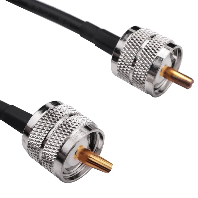 15M UHF COAXIAL Cable RG58 Coax Cable PL259 Cable 50 Ohms CB Radio ...