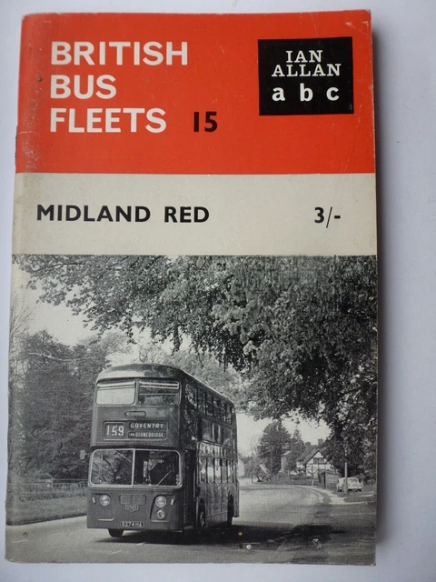 IAN ALLAN ABC British Bus Fleets Midland Red 1964 £7.95 - PicClick UK