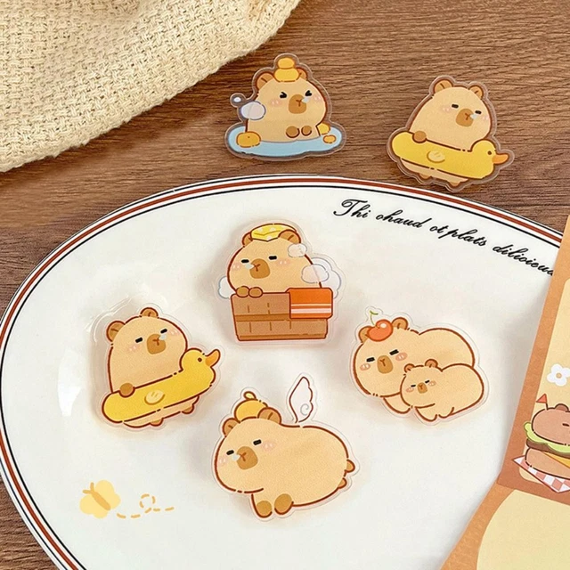 Breastpin Capybara Brooch Kapibara Capibara Pin Acrylic Capybara Pin Girl Eur 148 Picclick Fr