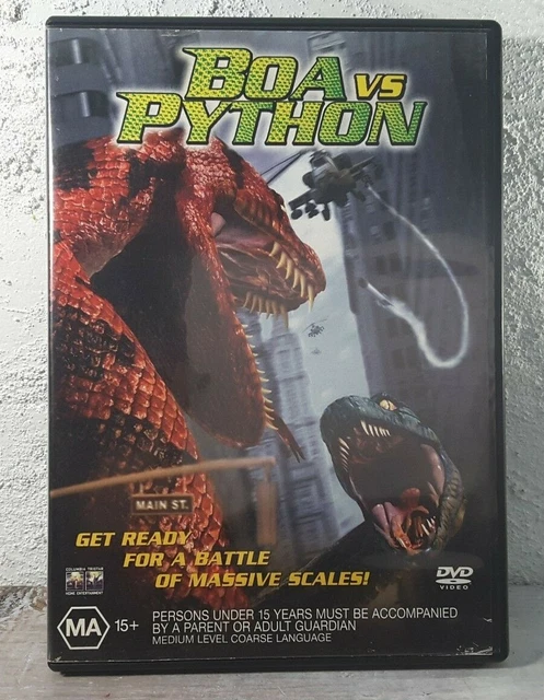 BOA VS PYTHON DVD - Snakes ! Monster Horror Movie 2004 - REGION 4 ...