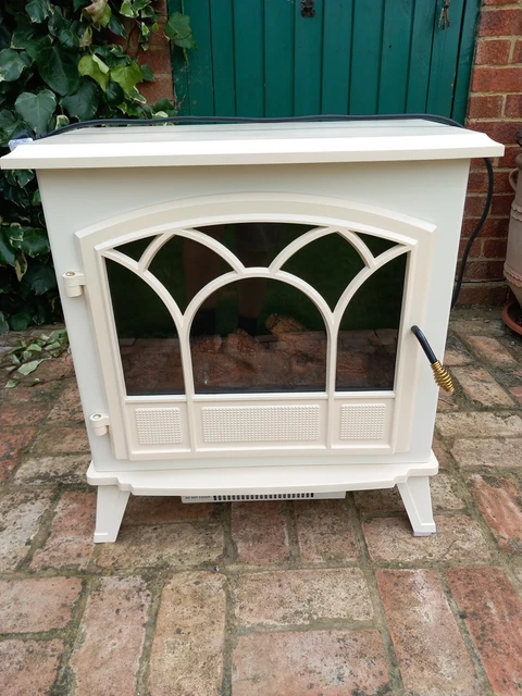 DUNELM WOOD STOVE Effect Electric Fire £120.00 - PicClick UK