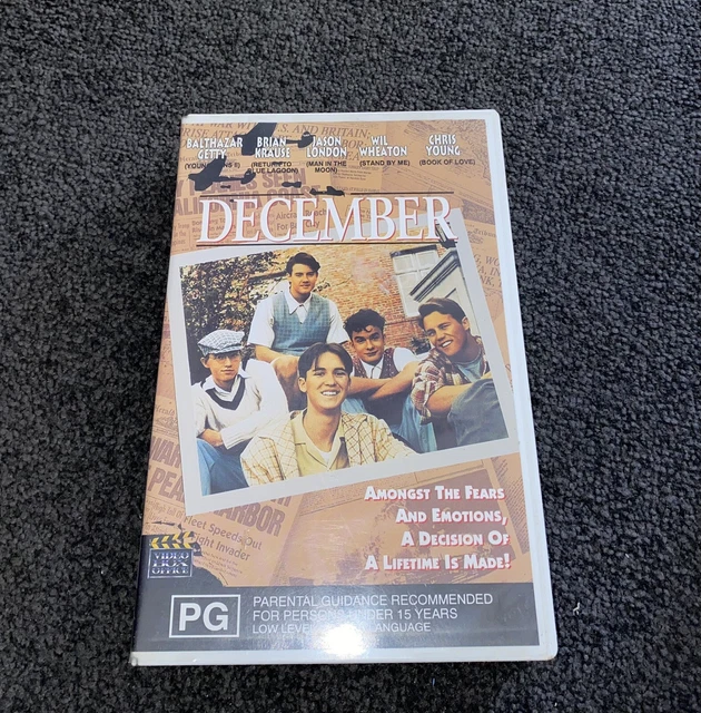 DECEMBER VHS RARE Big Box Jason London Wil Wheaton Chris Young 1991 $20 ...