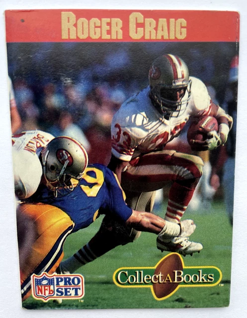 1990 PRO SET Football Collect a Book Roger Craig - San Francisco 49ers ...