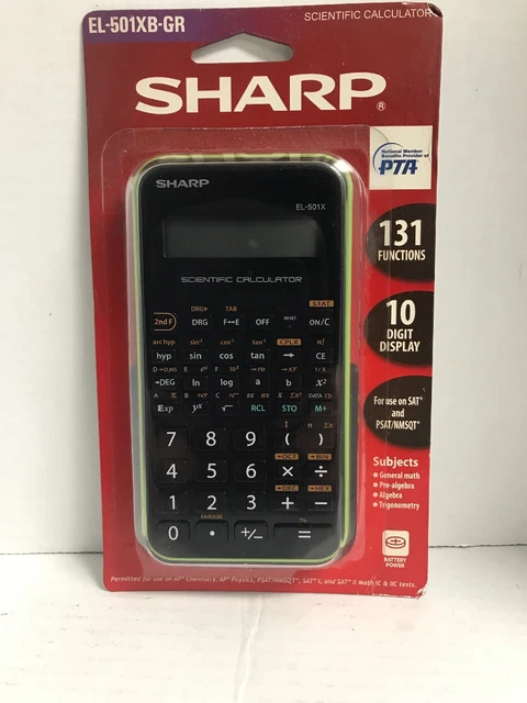 NUOVA CALCOLATRICE SCIENTIFICA Sharp EL-501XB-GR 141 funzioni display a 10 cifre EUR 10,03 ...