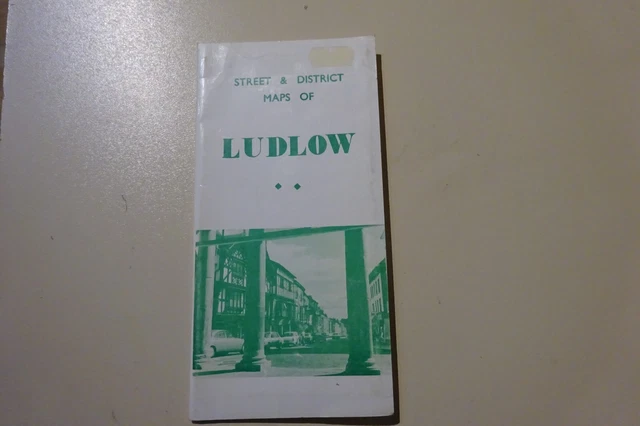 VINTAGE STREET MAP of Ludlow c. 1972 £2.00 - PicClick UK