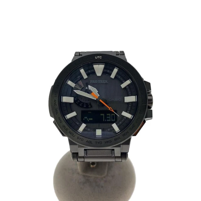 CASIO PROTREK SOLAR Watch Digital Analog Black £1,390.97 - PicClick UK