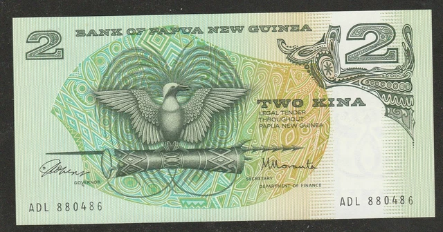 1975 PAPUA NEW Guinea 2 Kina Note Unc $12.00 - PicClick