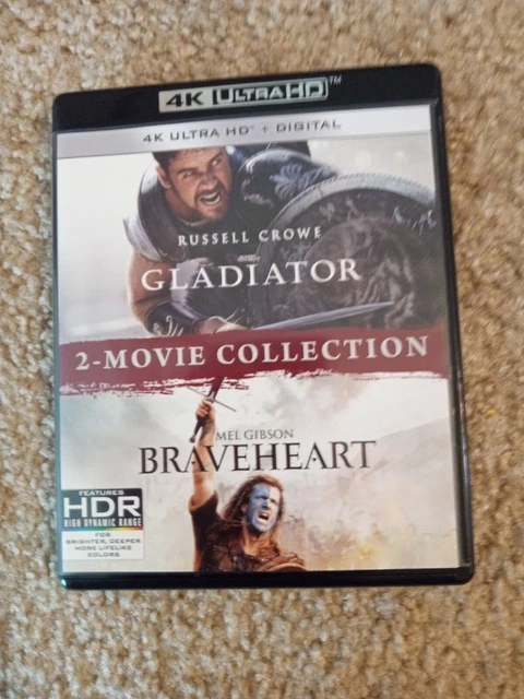 GLADIATOR BRAVEHEART 2-MOVIE Collection 4K Ultra HD EUR 22,84 - PicClick FR