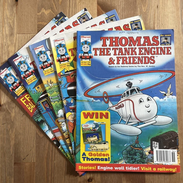 5 X MARVEL Thomas Tank Engine & Friends Comics 206,207,208,209,210 1995 ...