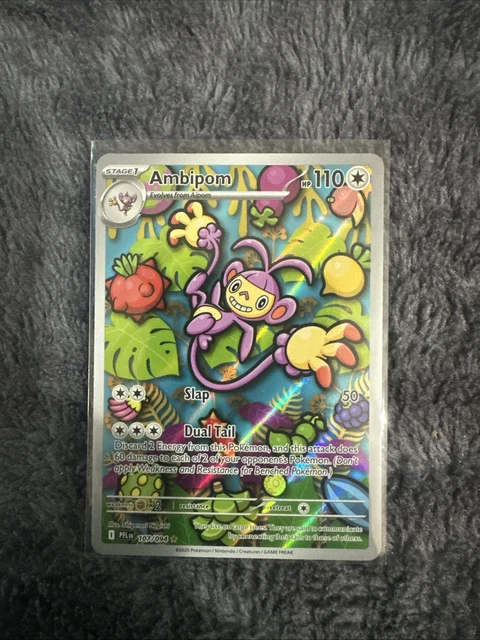 AMBIPOM 107/094 IR Phantasmal Flames Pokemon TCG Mega Evolution English ...