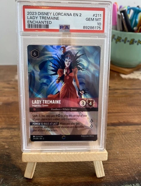 LADY TREMAINE - Imperious Queen Enchanted Disney Lorcana TCG PSA 10 GEM ...