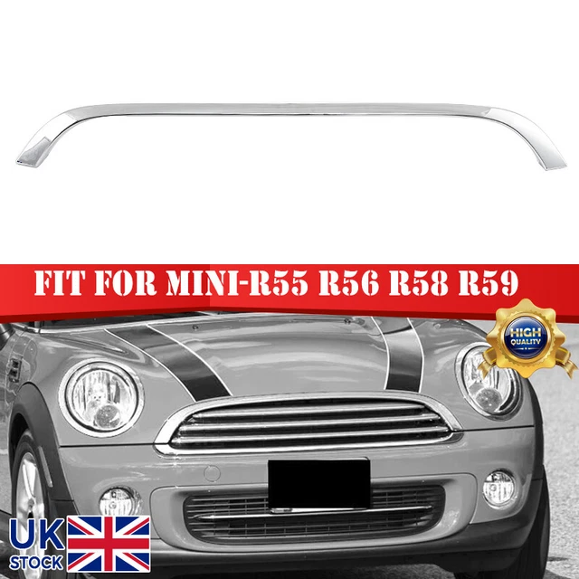 CHROME UPPER GRILLE Surround Trim Hood Molding For Mini Cooper R55 R56 ...
