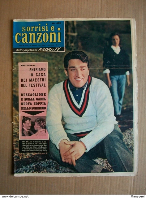 TV SORRISI E Canzoni=N° 2 Del 1960=Dallara+Fineschi+Russell+Manfredi ...