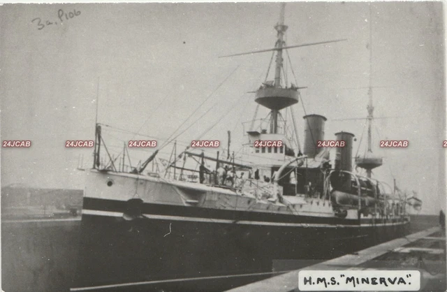 ROYAL NAVY PHOTOGRAPH. HMS "Juno" protected cruiser. WW1. Fine! 1905-06 ...