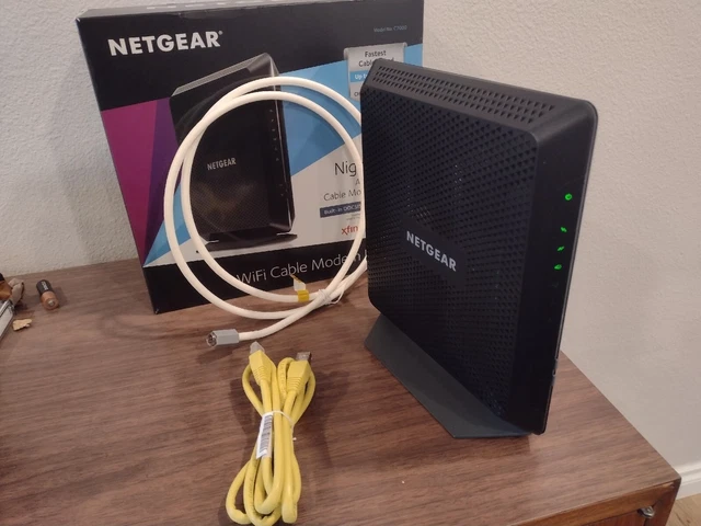 NETGEAR NIGHTHAWK AC1900 C7000 Wi-Fi Cable Modem Router In Box $38.00 ...