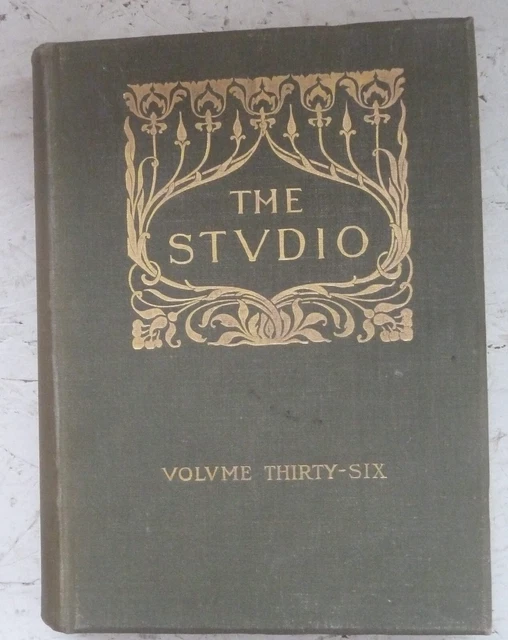 ANTIQUE BOOK 1906 The Studio Magazine Fine & Applied Art Thirty-Six H/B ...