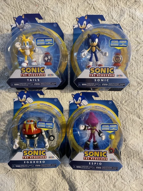 SONIC THE HEDGEHOG 4 inch figures Full set Sonic Espio Tails Eggrobo £ ...
