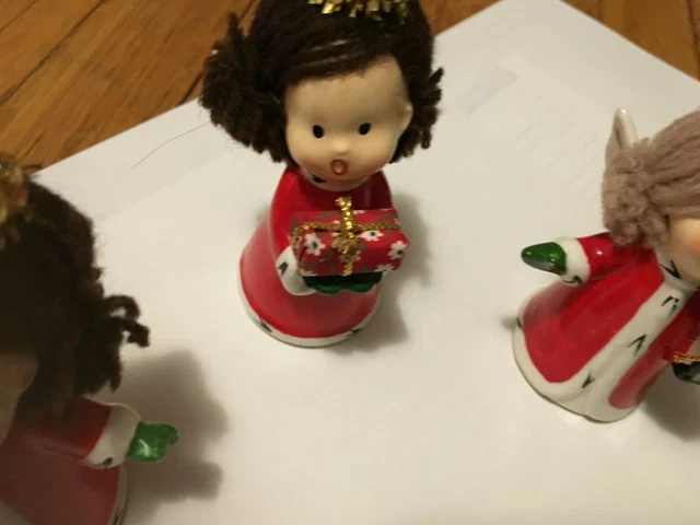 GIFTCRAFT TORONTO VINTAGE made in Japan Christmas ornaments girl angels ...